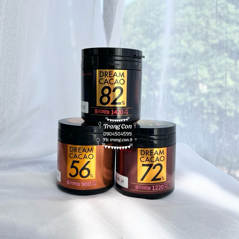 Kẹo socola Dream cacao Lotte 56% 72% 82% | Shopee Việt Nam