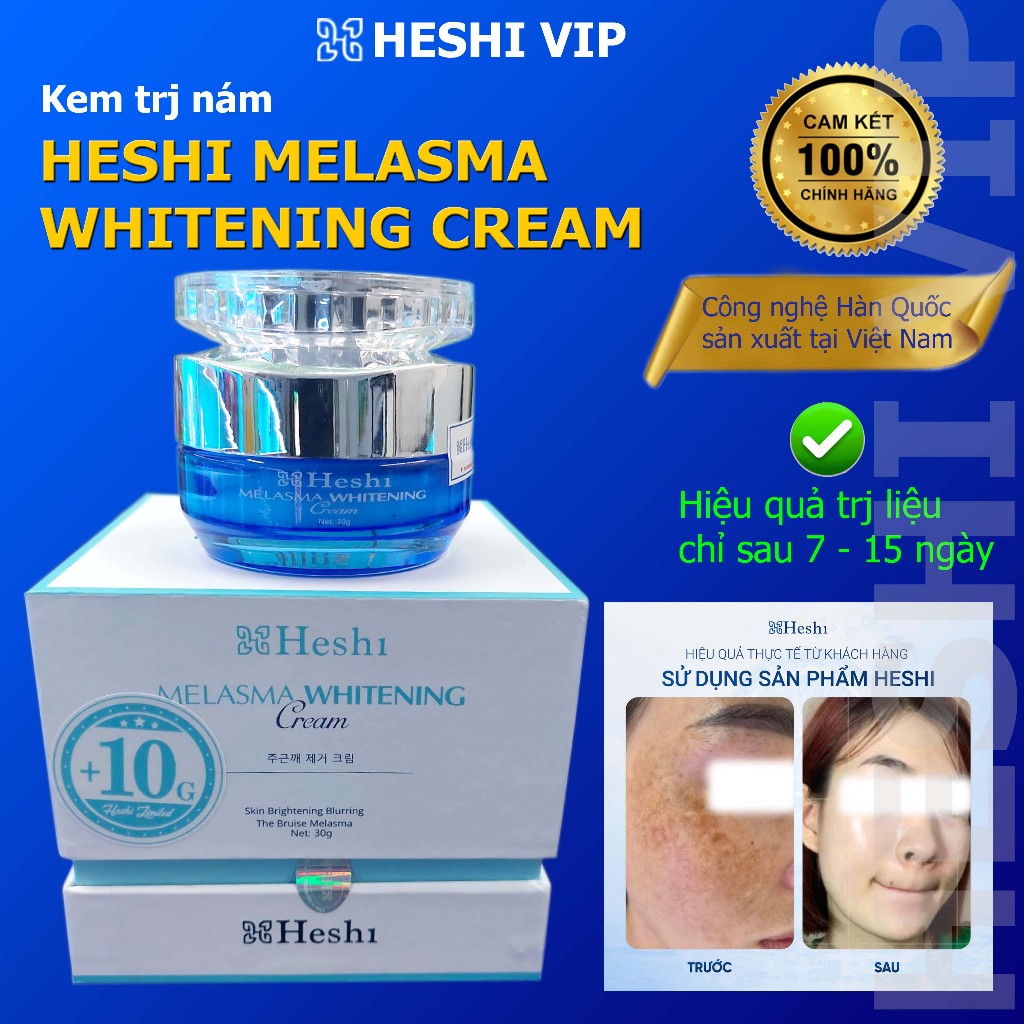 Kem nám Heshi Melasma Whitening Cream 40g chính hãng Heshi xóa mờ thâm ...