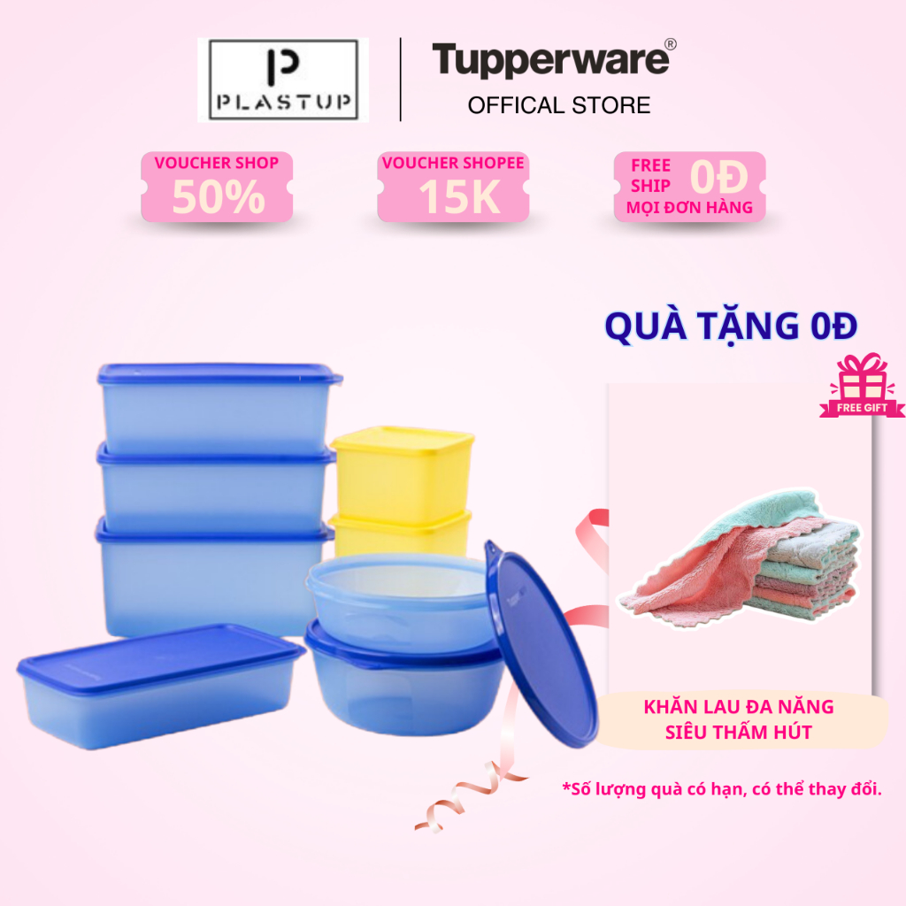 Bộ hộp trữ mát Tupperware set 8 Modern Fridge | Shopee Việt Nam