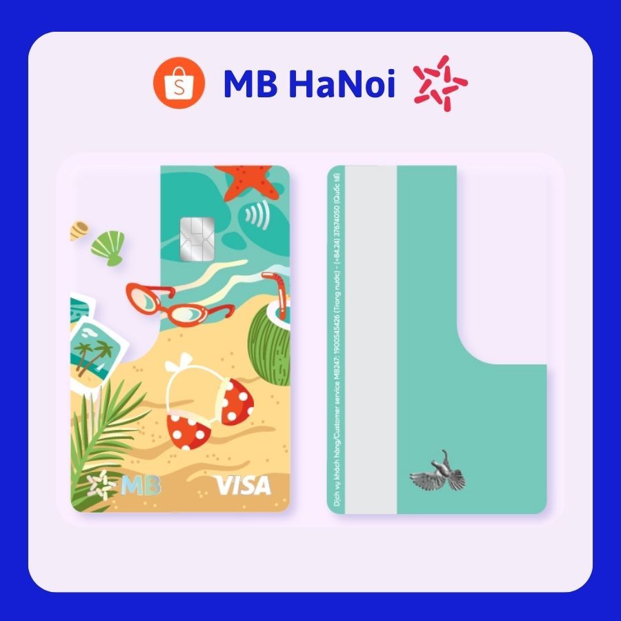 [ĐỦ MẪU] Thẻ MBBank bộ sưu tập mùa hè ( SUMMER ) | Shopee Việt Nam