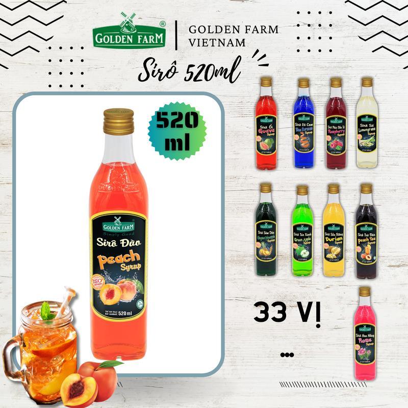 Siro Golden Farm chai thủy tinh 520ml (đủ mùi) | Shopee Việt Nam