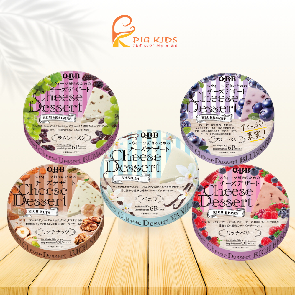 Cheese Dessert - Phô Mai Nhật QBB - Emina Cho Bé 18m+ Tháng Ăn Dặm 90g ...