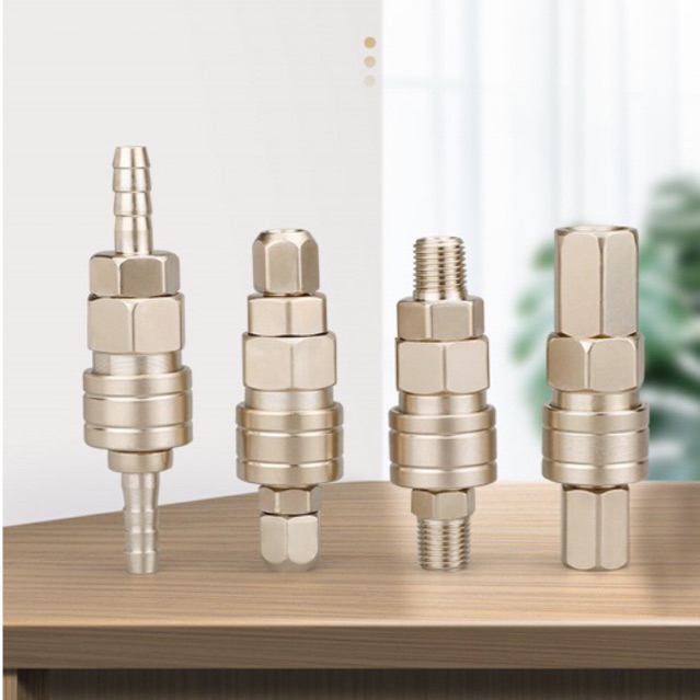 Bộ Đầu Nối Nhanh Khí Nén Các Loại Cao Cấp Cho Dây Hơi 8 | Shopee Việt Nam