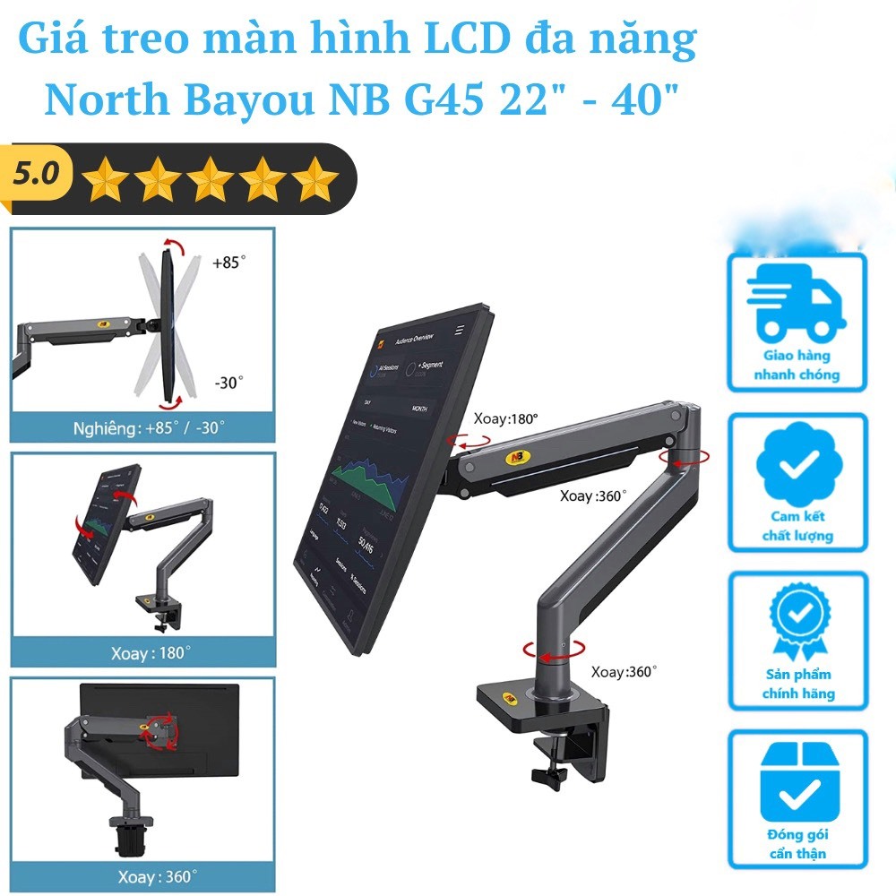 [NB - G45] Giá treo màn hình LCD đa năng North Bayou NB G45 22" - 40 ...