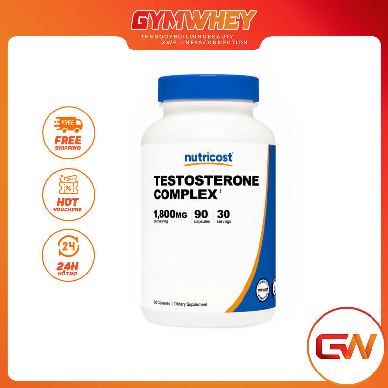 Nutricost Testosterone Complex 1800mg Viên Uống Tăng Testosterone Tự ...