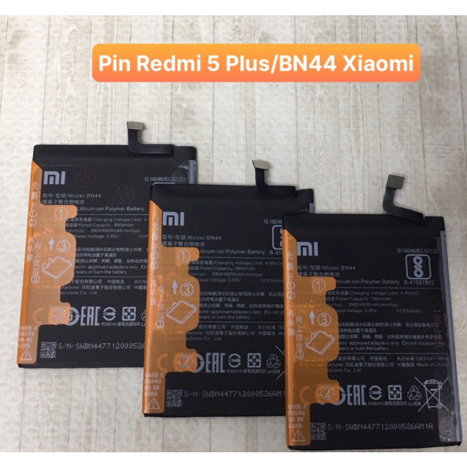 Pin BN44/ Redmi 5 plus xiaomi ,new | Shopee Việt Nam