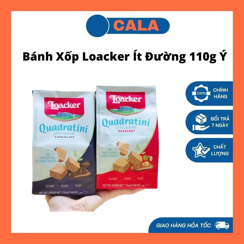 (Vị Mới) Bánh Xốp Loacker Ít Đường 110g | Shopee Việt Nam