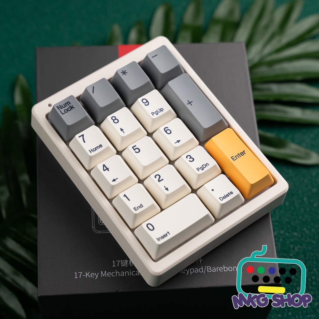 Numpad MF17 RGB bàn phím cơ nhỏ gọn, kết nối type C keycap PBT, keymap ...
