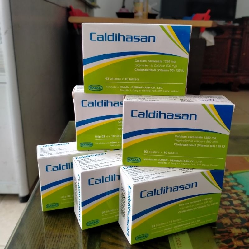 Caldihasan hộp 30 viên bổ sung calci và vitamin D3 | Shopee Việt Nam
