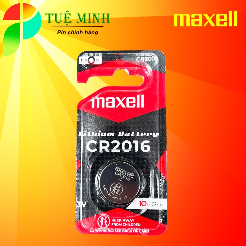 Pin Maxell CR2016 PIN 3V chính hãng, pin remote siêu bền ( Vỉ 1 Viên ...