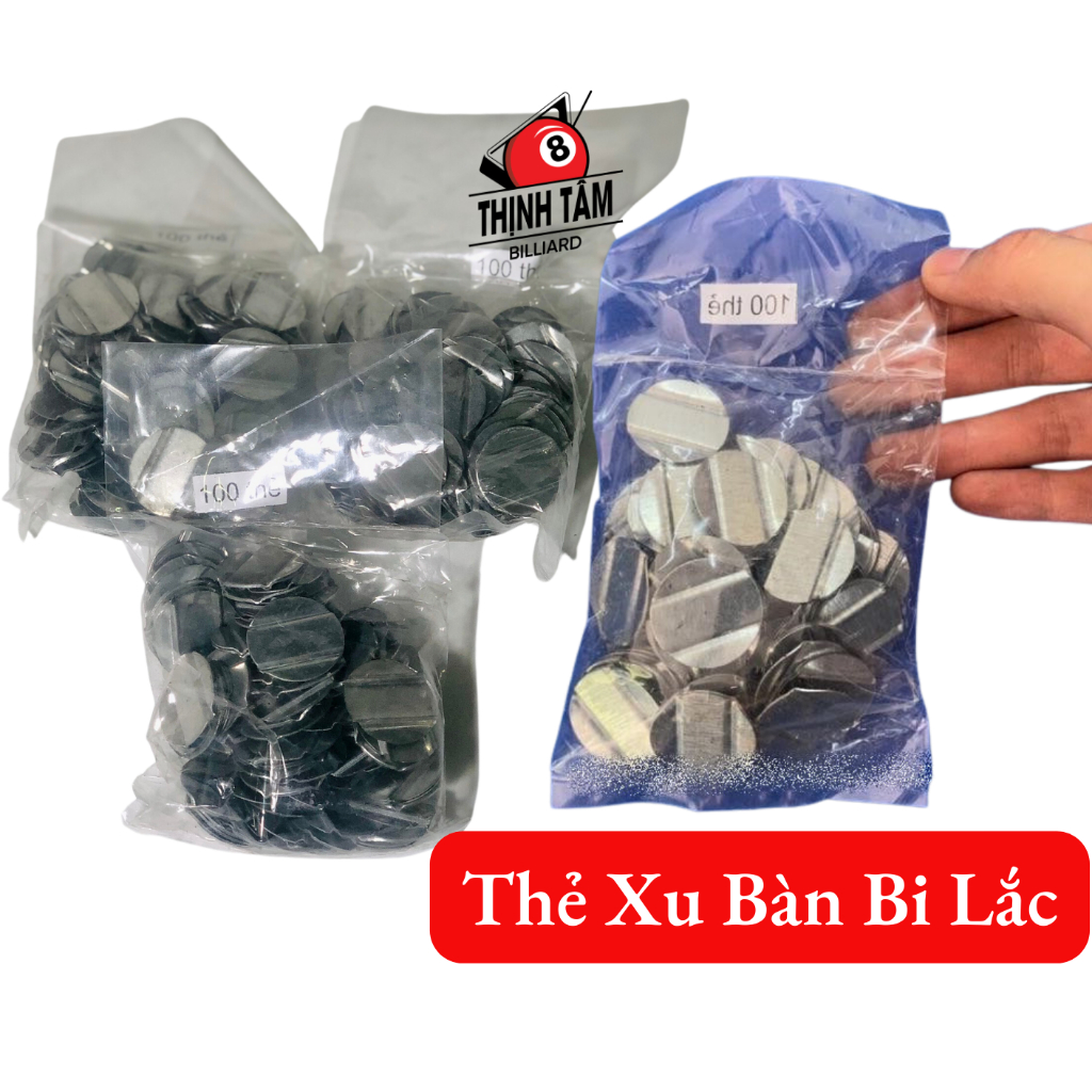 Túi 100 Thẻ Bi Lắc, Đồng Xu Bàn Bi Lắc [ Túi 100 Thẻ Bi Lắc ] Thịnh Tâm ...