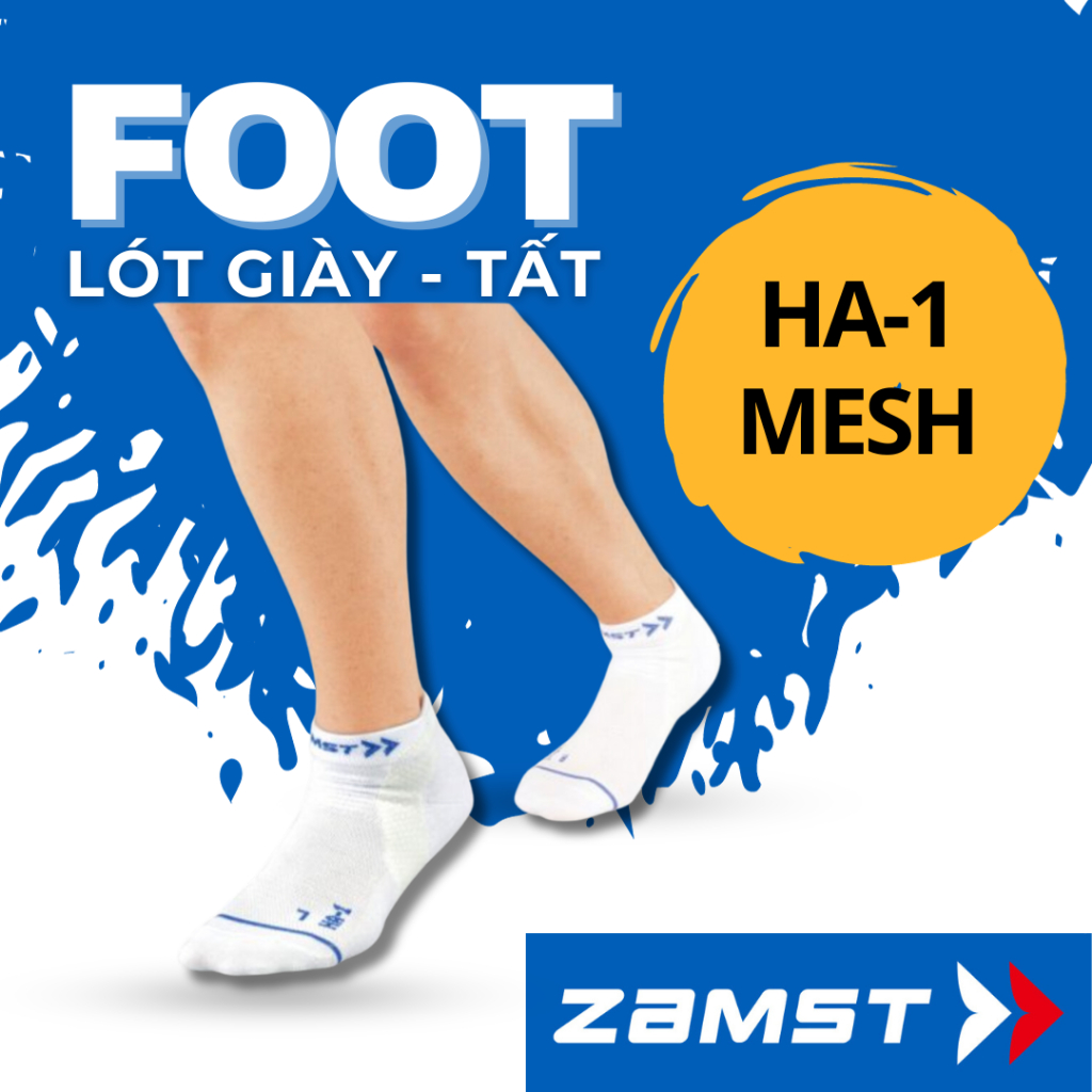 Vớ đa năng hỗ trợ bảo vệ gan bàn chân, nâng vòm chân ZAMST chính hãng HA-1 Mesh (Socks) | Shopee ...