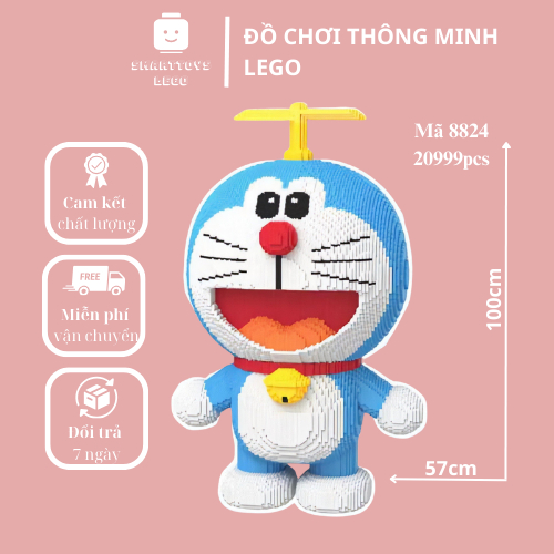 Mô Hình Lego Doraemon 1M Đáng Yêu, Đồ Chơi Xếp Hình Doremon Chong Chóng ...