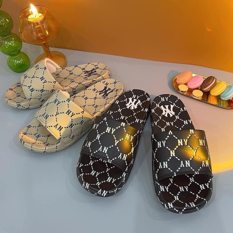 [CHÍNH HÃNG] DÉP MLB MOUND DIA MONOGRAM NEW YORK YANKEES - DÉP QUAI NGANG AUTHENTIC - FULLBOX ĐỦ ...