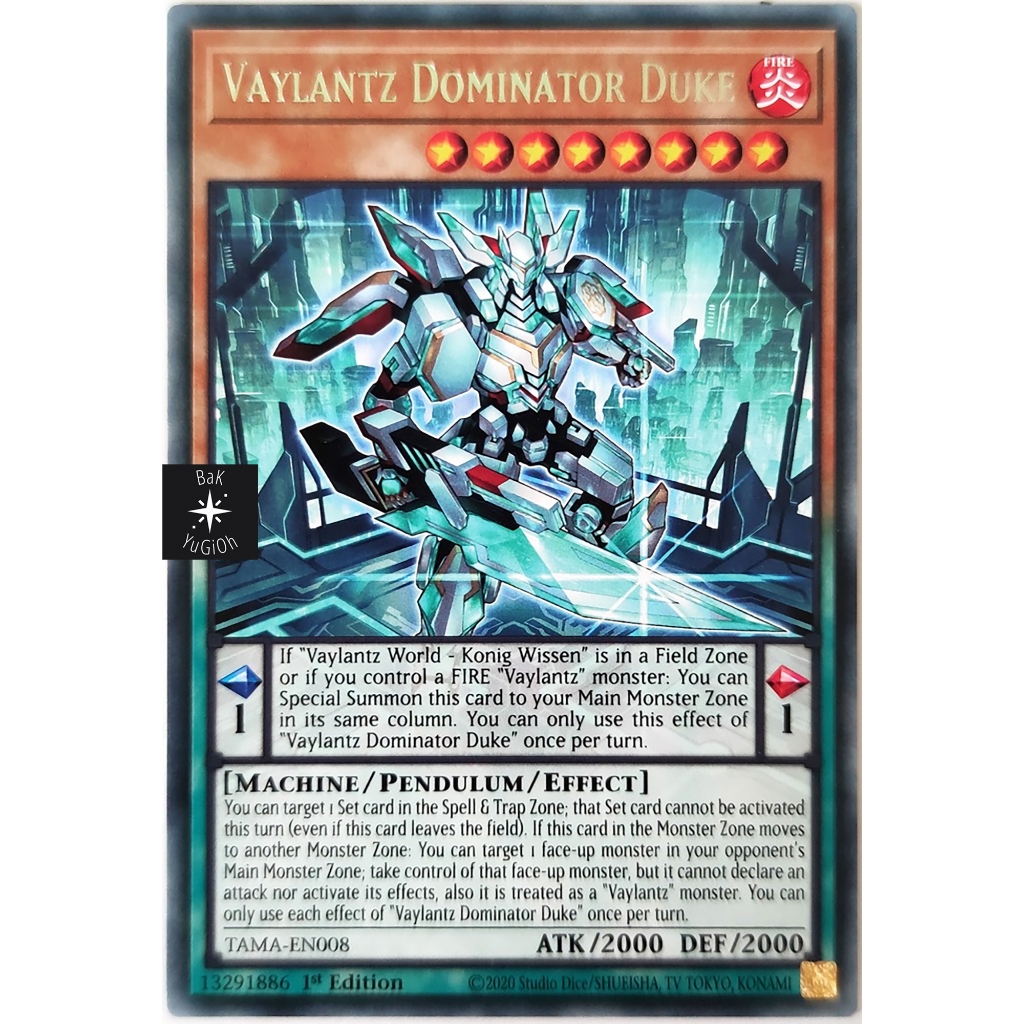 [BaK Yu-Gi-Oh!] [Thẻ Bài Chính Hãng] Vaylantz Dominator Duke |EN+AE ...