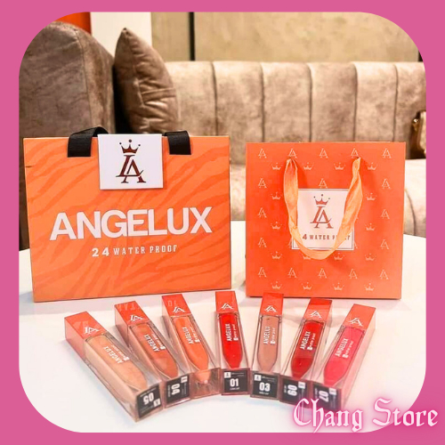 Son kem lỳ cao cấp ANGELUX, Son kem lâu trôi lên màu chuẩn cực xinh ...