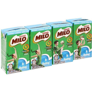 Thùng 48 hộp thức uống lúa mạch uống liền Nestlé MILO ít đường 48 hộp ...