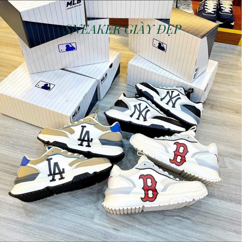 [Hàng sẵn] Giày thể thao sneaker Mlb chunky runner, mlb runner xám, m.l ...