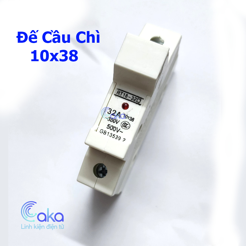Đế cầu chì RT18-32X - 1P - sử dụng cho cầu chì 10x38 mm | Shopee Việt Nam