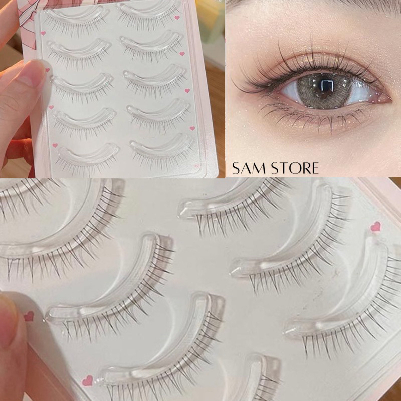 Lông mi giả mi búp bê gân trong SAMMI cao cấp gân mềm mỏng, siêu nhẹ và ...