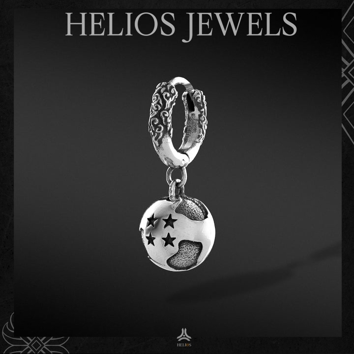 Khuyên Tai Bạc S925 Dragon ball x DuongMinhHai Helios Silver Original ...