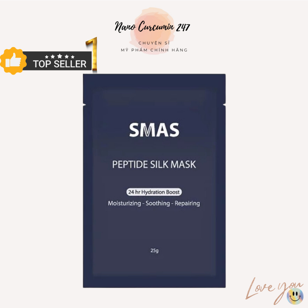 Mặt nạ SMAS Peptide Silk Mask phục hồi da Nhật Bản | Shopee Việt Nam