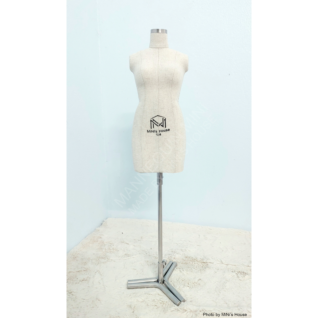 Manocanh thiết kế mini size 1/4 ( tặng kèm rập đầm cơ bản tỷ lệ 1/4 ...