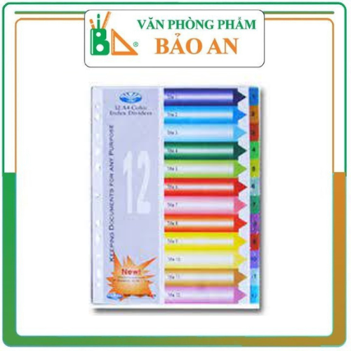 Chia File 12 Nhựa Có Số Chính Hãng | Shopee Việt Nam