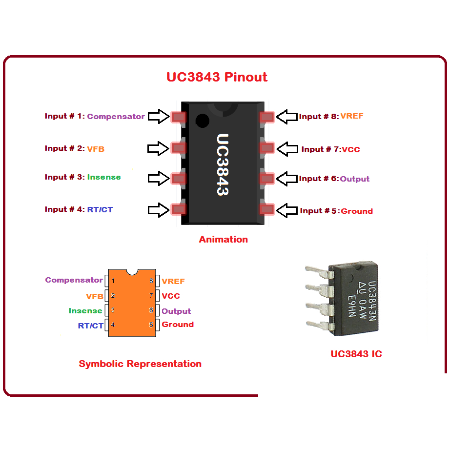 [2 CON] IC Điều Khiển PWM UC3843 UC3843A UC3843B | Shopee Việt Nam