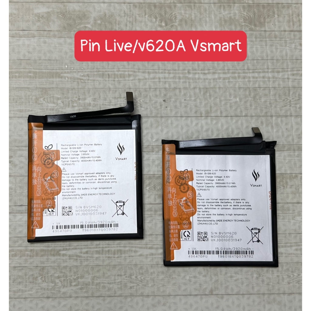 Pin Live /V620A Vsmart | Shopee Việt Nam