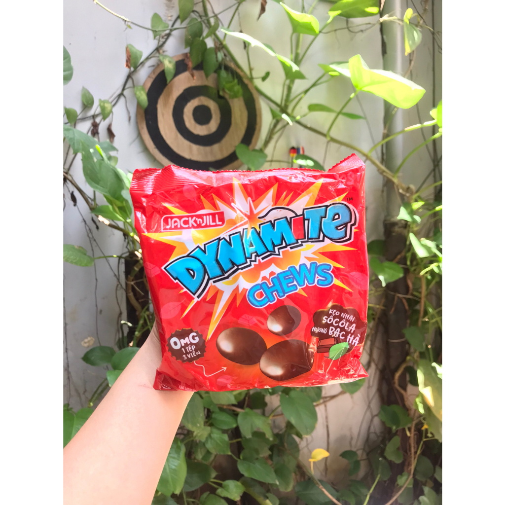 Kẹo Nhai đỏ chocolate 3 viên Hương Bạc Hà Dynamite Chews Choco Mint ...
