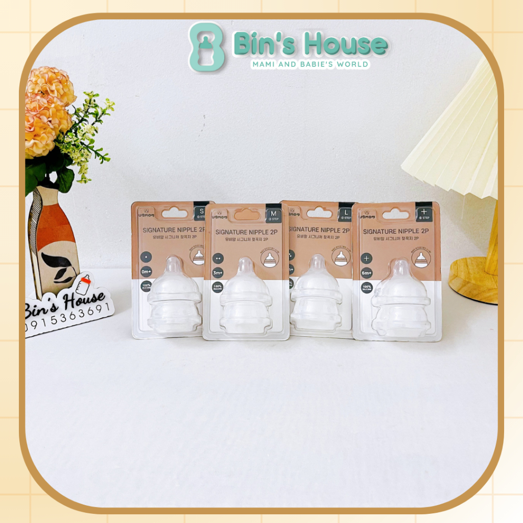 Núm ti bình sữa UBMOM Hàn Quốc đủ size S/M/L/+ | Shopee Việt Nam