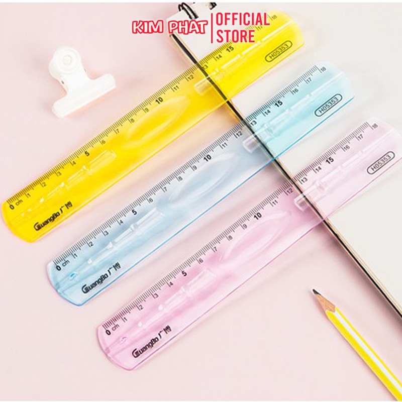 Thước kẻ dẻo 18 cm GuangBo 3 màu H05353 | Shopee Việt Nam