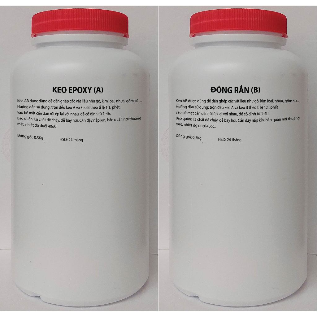 Keo AB, Keo Hải Thuyền, Keo Epoxy E44 Phoenix Resin dán gỗ, sắt, đá, sành sứ, nhựa, kim loại ...