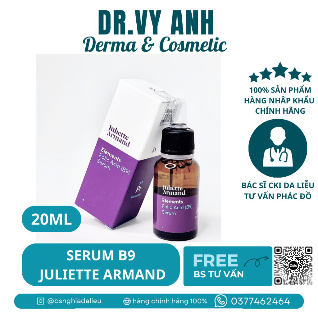 [hÀng ChÍnh HÃng] [lưu Mã 15 ]serum B9 Juliette Armand Tinh Chất Phục