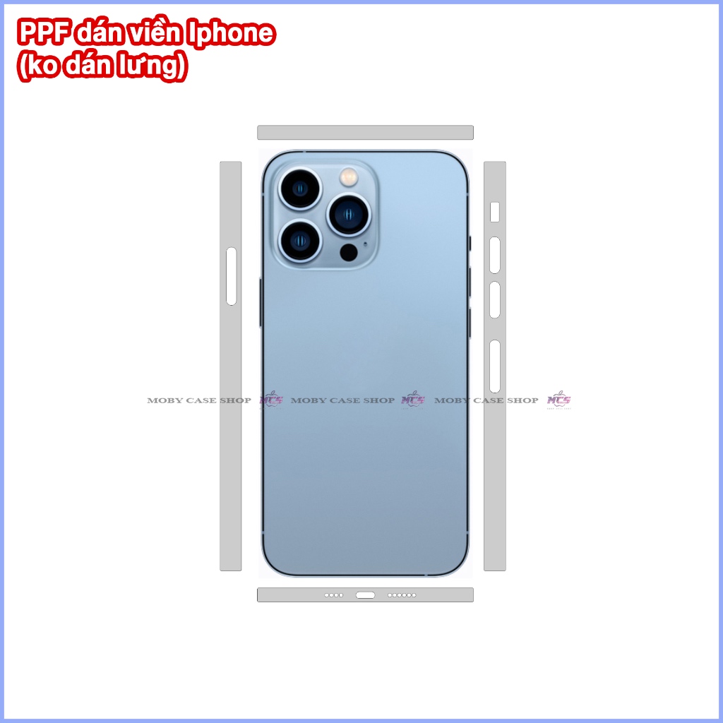 Miếng dán viền PPF iPhone 15 Promax 14 13 12 chỉ dán viền không dán ...
