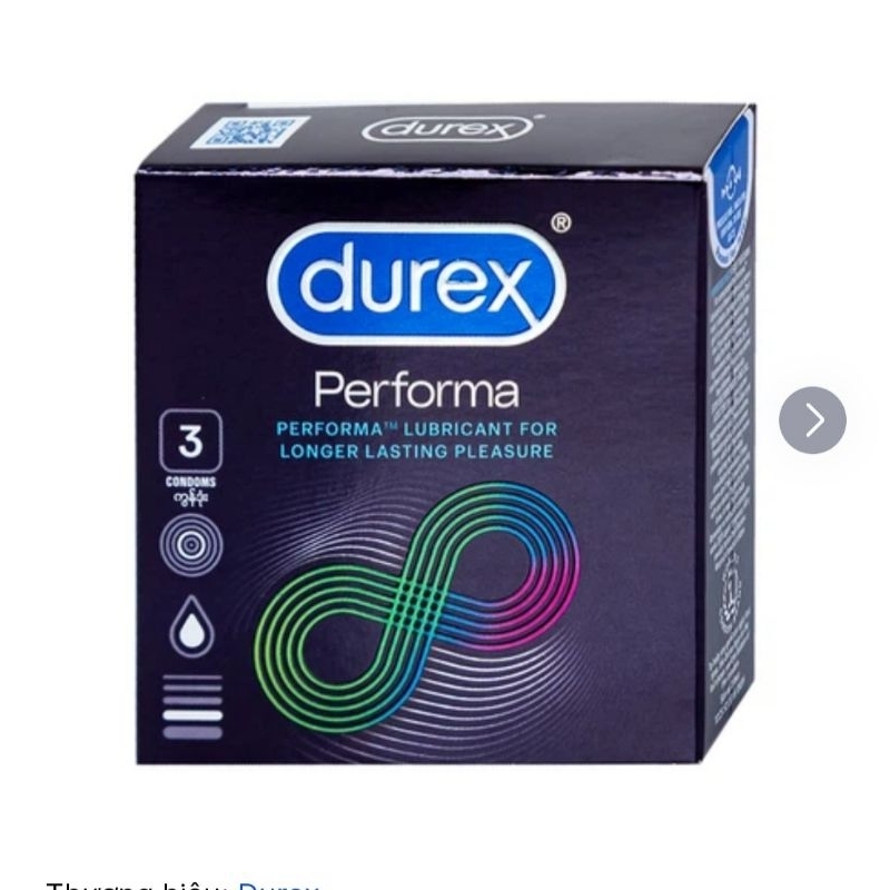 BAO CAO SU DUREX PERFORMA HỘP 3 CÁI | Shopee Việt Nam