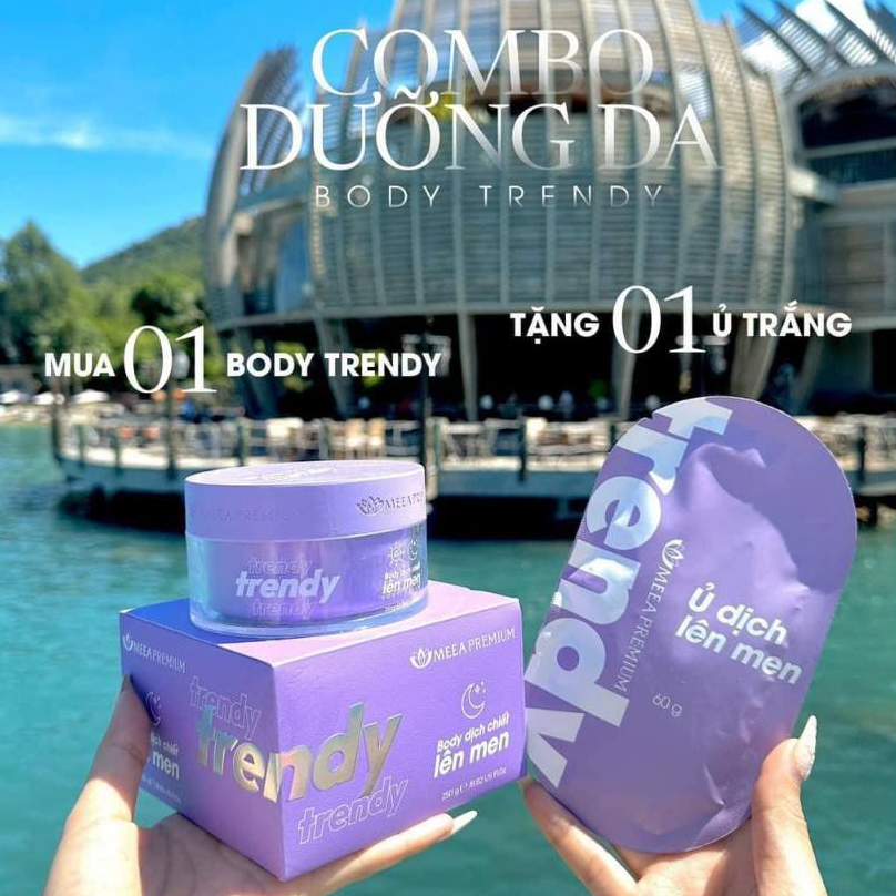Kem Body Dịch Chiết Lên Men Trendy Meea 250g Dưỡng Trắng Da, Giúp Da ...