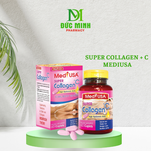 Viên uống đẹp da MediUSA Super Collagen +C (Hộp 60 Viên) | Shopee Việt Nam