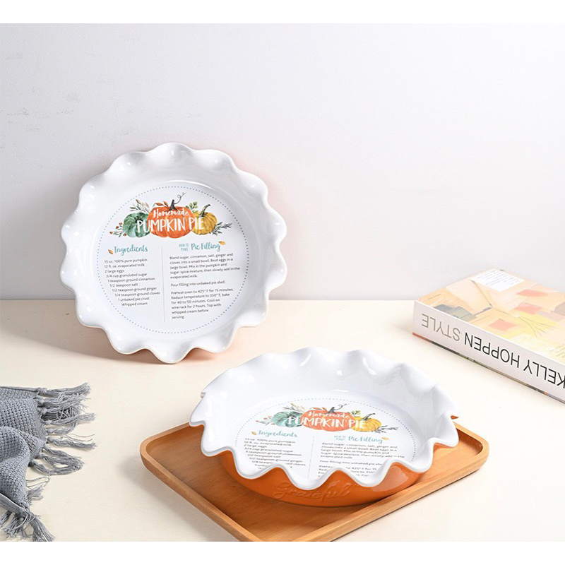 KHAY NƯỚNG BÁNH_ĐĨA TRÁI CÂY BÍ NGÔ VIỀN SÓNG [ Hàng xuất khẩu ...