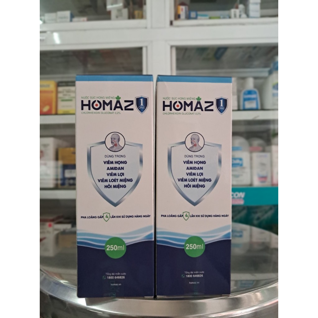 Nước súc họng miệng HOMAZ One (250ml) - VIÊM HỌNG, AMIDAN, VIÊM LỢI ...