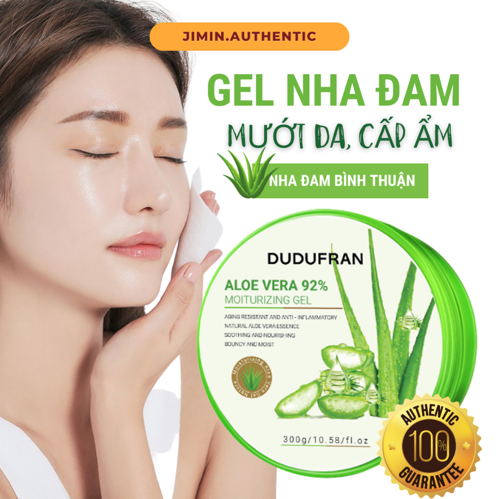 Gel nha đam NINH THUẬN dưỡng ẩm HŨ TO 300G ALOE VERA DUDUFRAN 92% từ ...