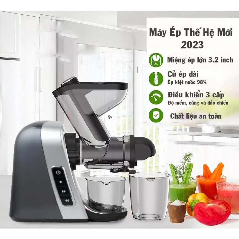 Máy ép chậm Venko VS30 - Máy ép trái cây, rau củ, máy làm sữa hạt, máy ...