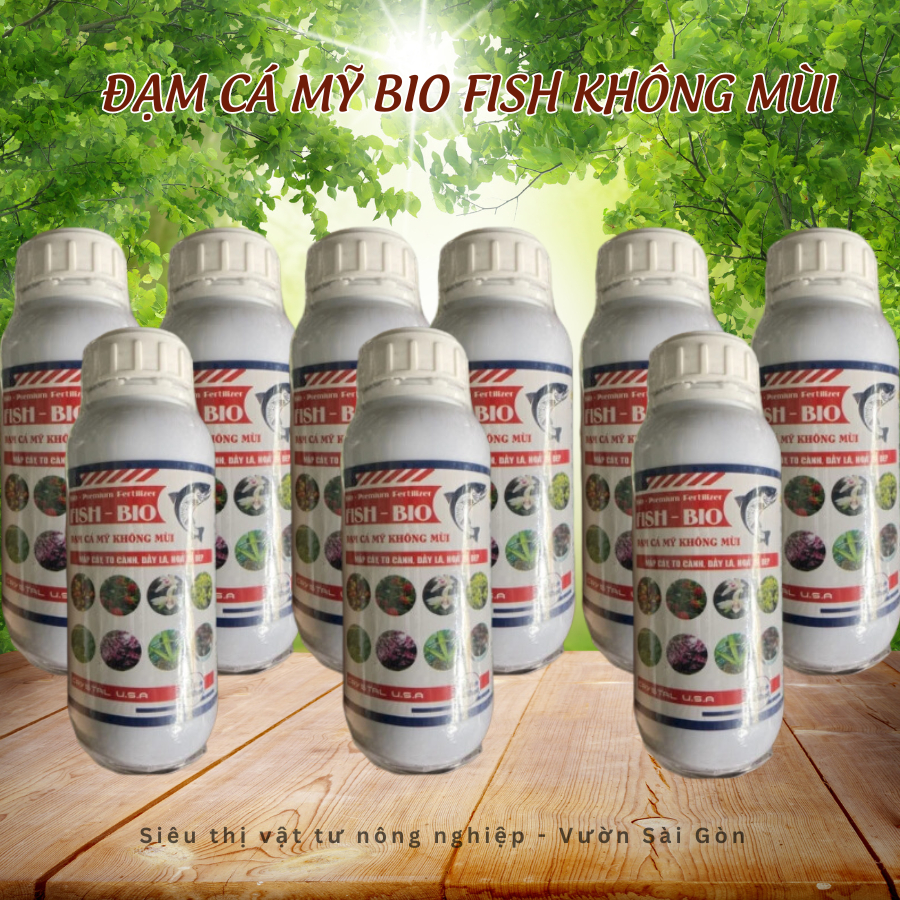 Đạm cá Mỹ Bio Fish không mùi-Chuyên cho rau,hoa kiểng | Vườn Sài Gòn