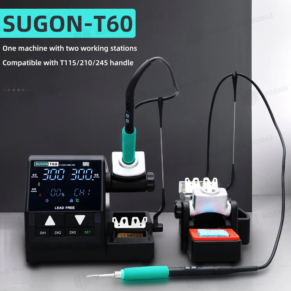 Máy hàn SUGON T60 dùng tay C210;C245 (không bao gồm đế gác rời TJ8 ...