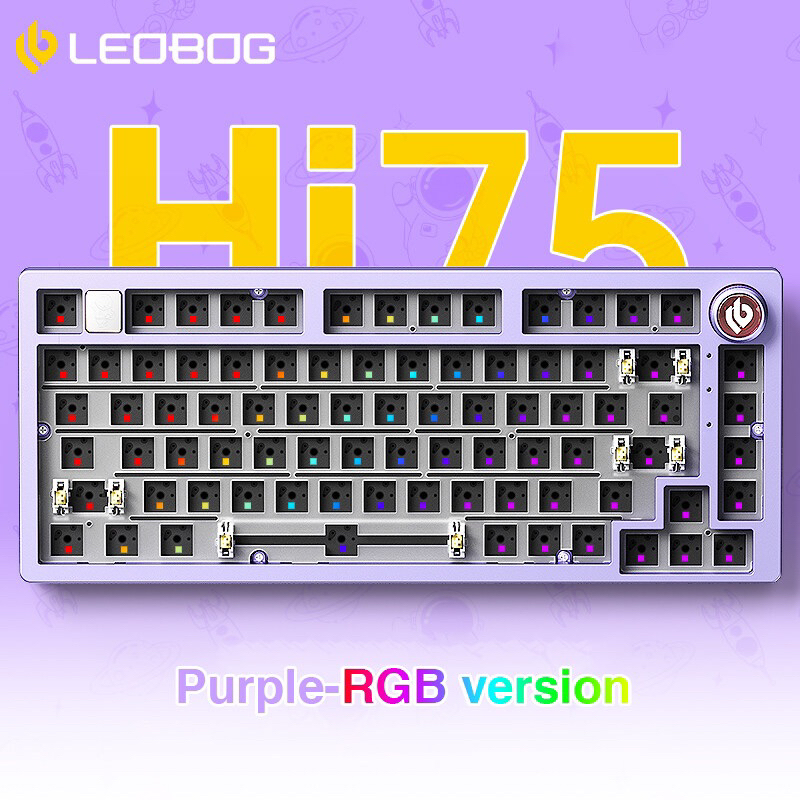 Leobog HI75 | Bàn phím cơ nhôm cnc 75%, full foam poron hotswap, led ...