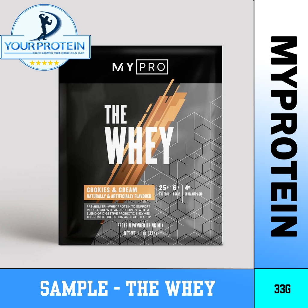 Myprotein SAMPLE The Whey 1 Lần Dùng - Hỗ Trợ Xây Dựng Cơ Bắp | Shopee Việt Nam