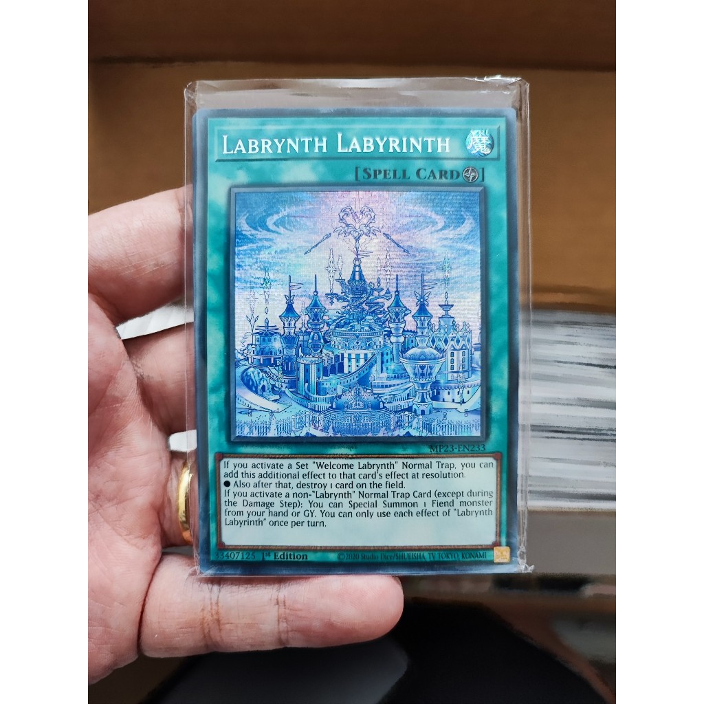[Yugioh Funny Shop] 1 lá thẻ bài Labrynth Labyrinth - MP23-EN233 - Prismatic Secret Rare 1st ...