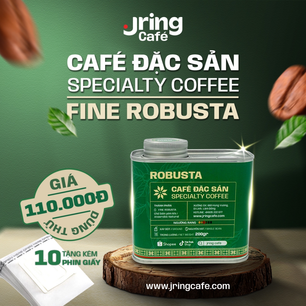 Cà phê Fine Robusta đặc sản Jring - Specialty Coffee Việt - chế biến ...