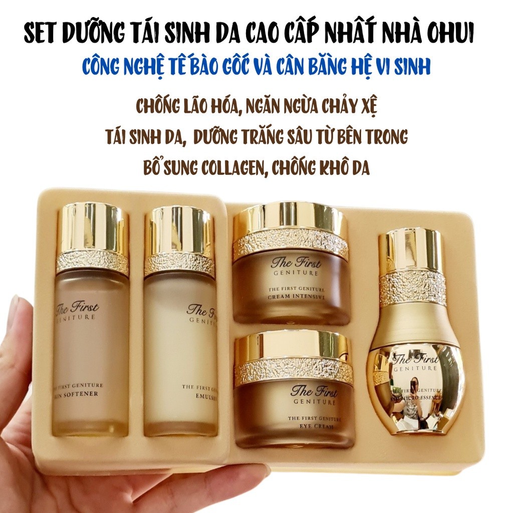 SET DƯỠNG TÁI SINH, PHỤC HỒI DA, GIẢM MỤN, CHỐNG LÃO HÓA OHUI THE FIRST ...